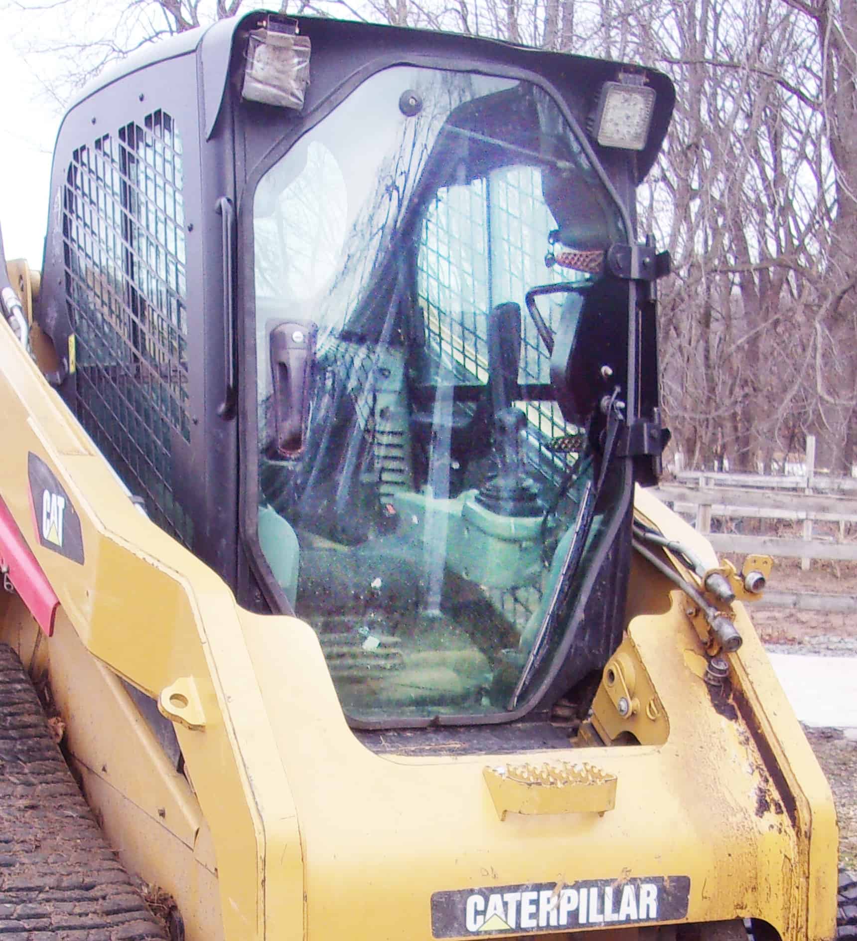 CAT Windshield: Skid Steer C Series - Polycarbonate Replacement
