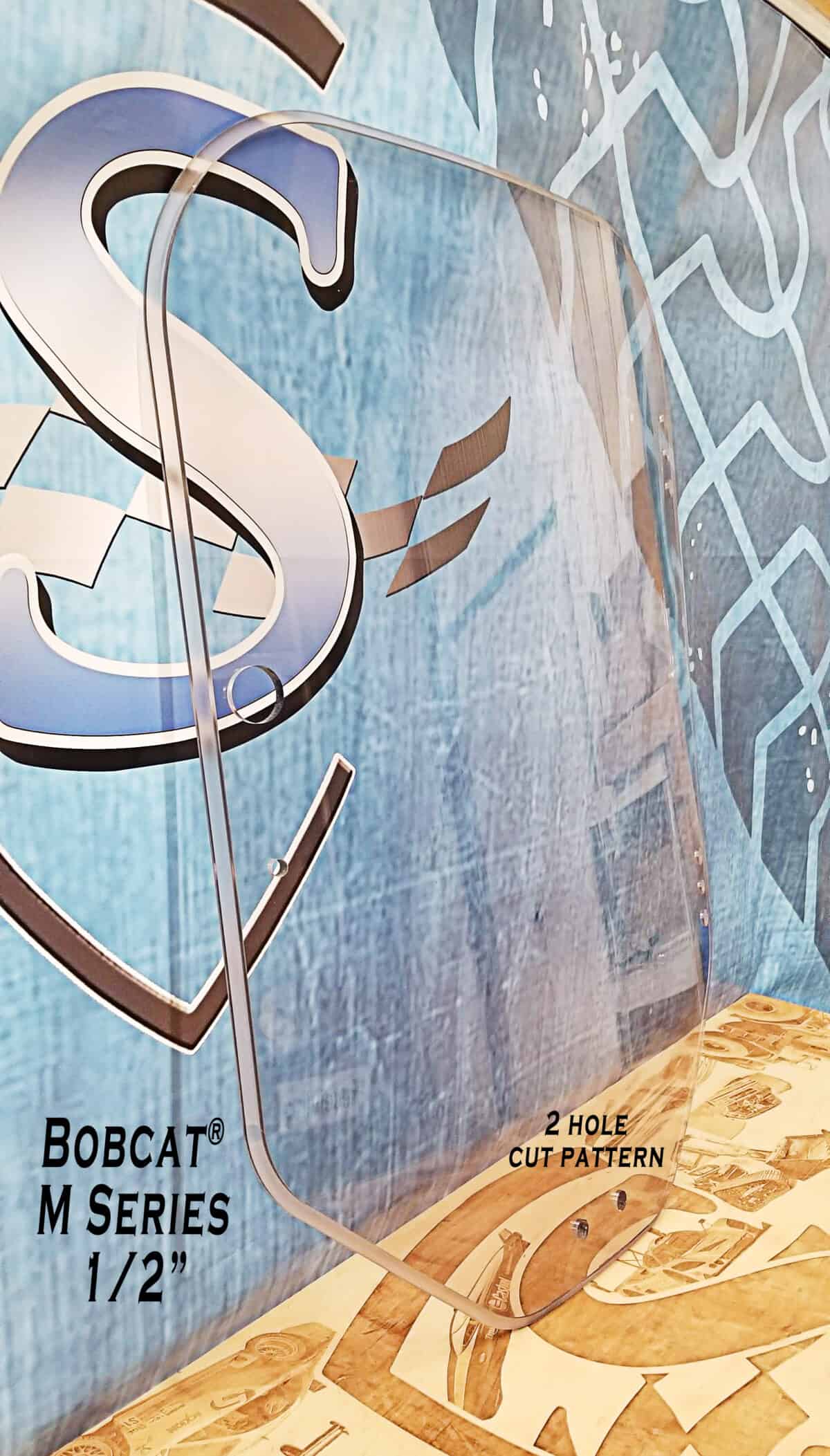 Bobcat Skid Steer Polycarbonate Replacement Windshield