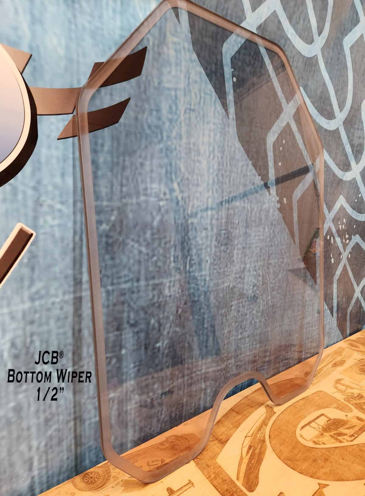 JCB Windshield: Skid Steer - Polycarbonate Replacement Window