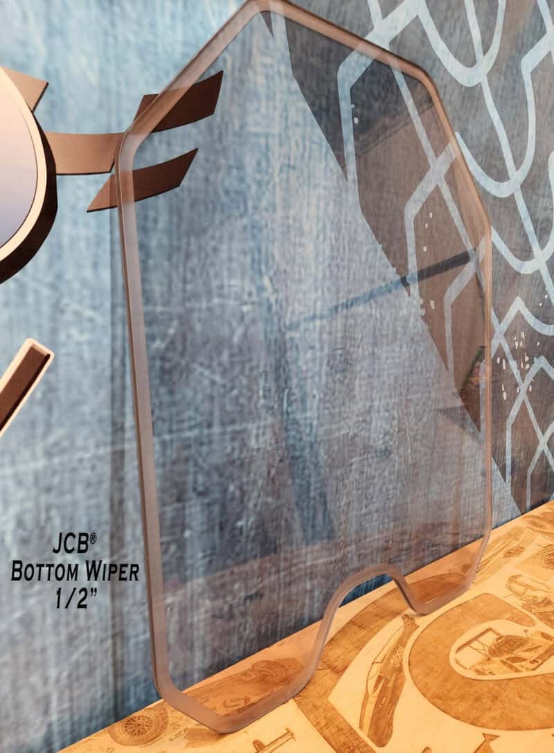 JCB Windshield: Skid Steer - Polycarbonate Replacement Window