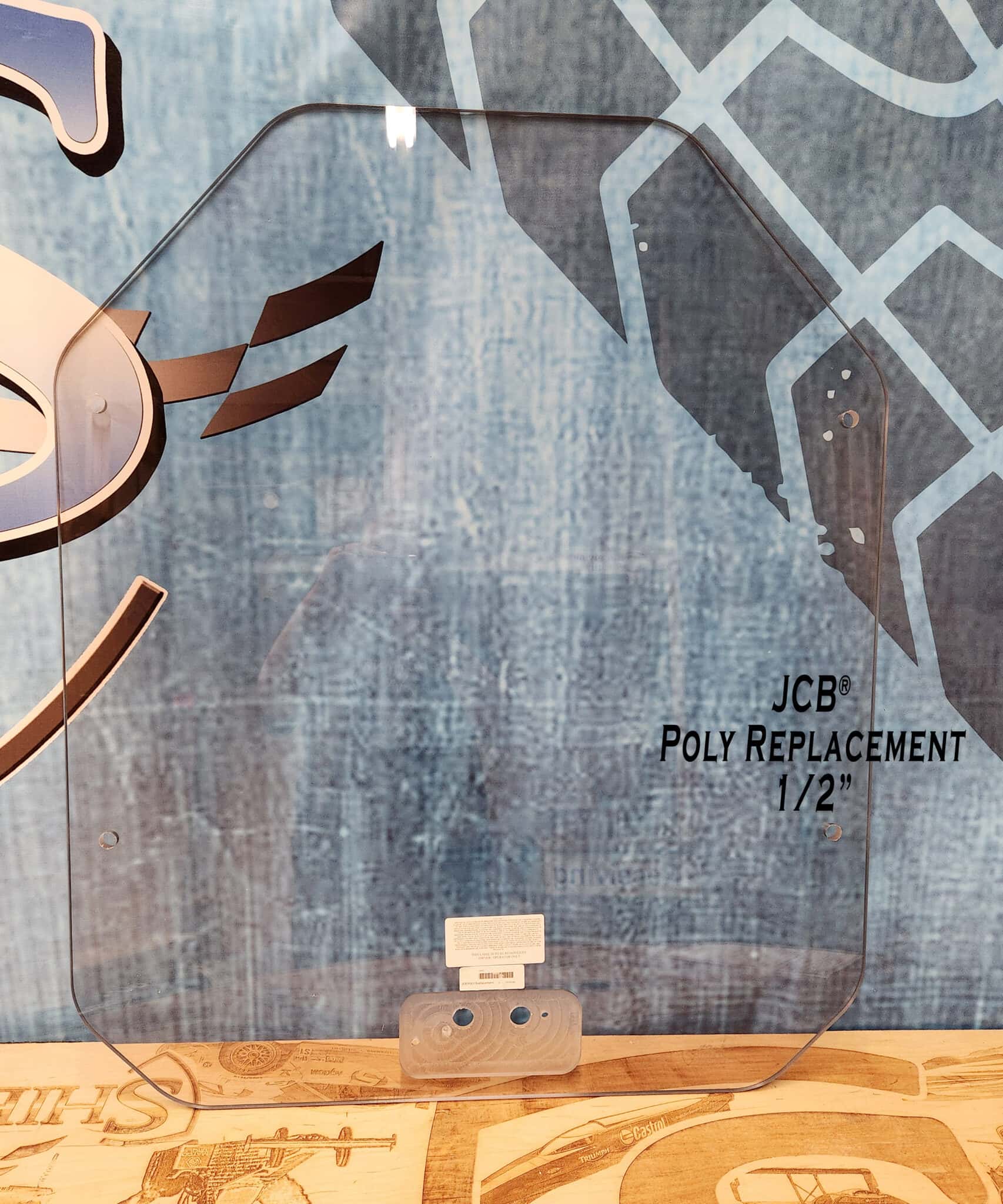 JCB Windshield: Skid Steer - Polycarbonate Replacement Window