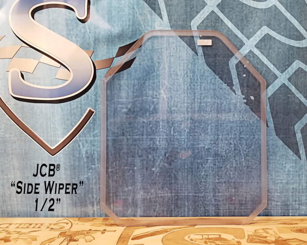 JCB Windshield: Skid Steer - Polycarbonate Replacement Window