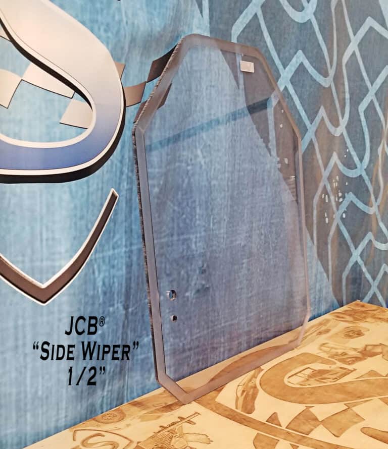 JCB Windshield: Skid Steer - Polycarbonate Replacement Window