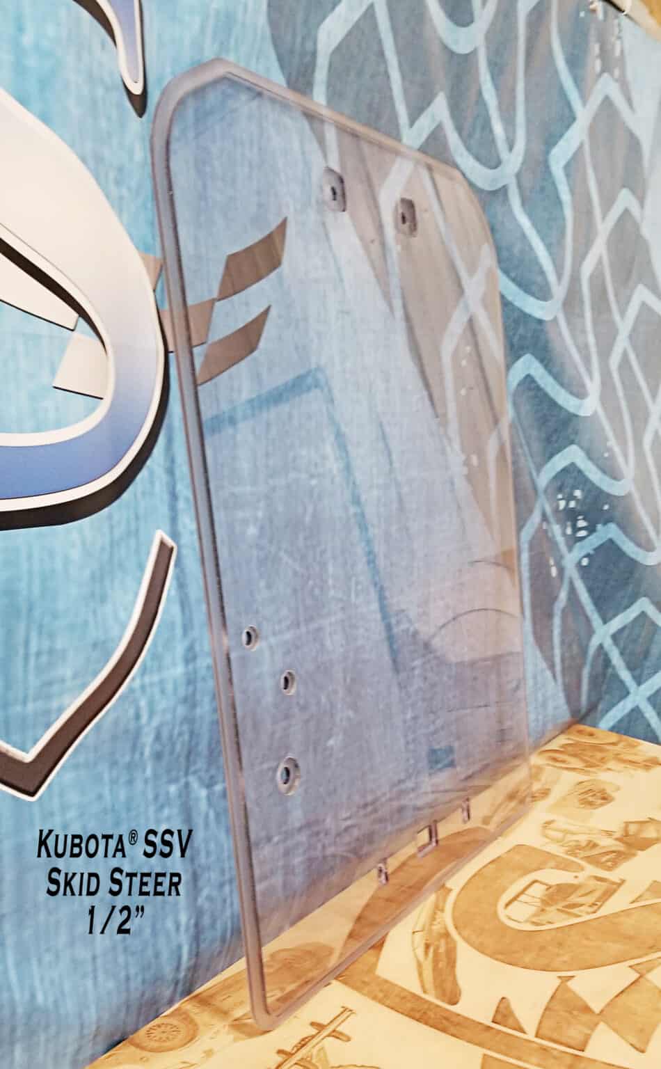 JCB Windshield: Skid Steer - Polycarbonate Replacement Window