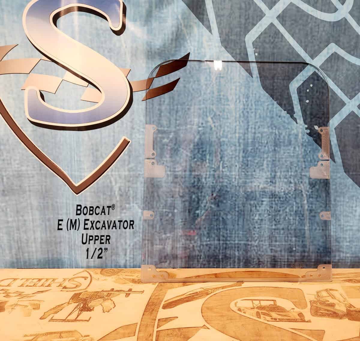 Bobcat Excavator Windshield: "M" or "R" Series - Polycarbonate Windshield