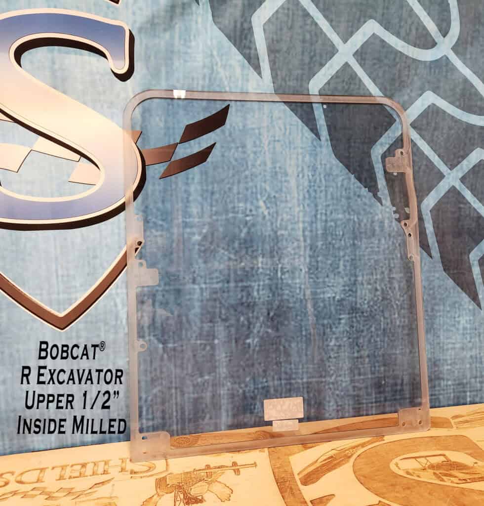 Bobcat Excavator Windshield: "M" or "R" Series - Polycarbonate Windshield