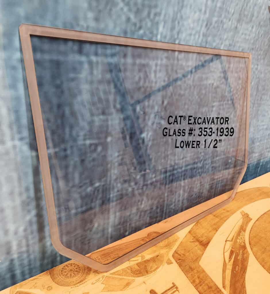 CAT 308-315 Excavator Windshield - Polycarbonate Replacement