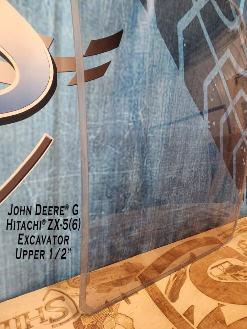 John Deere Excavator Windshield: G Series - Polycarbonate Replacement