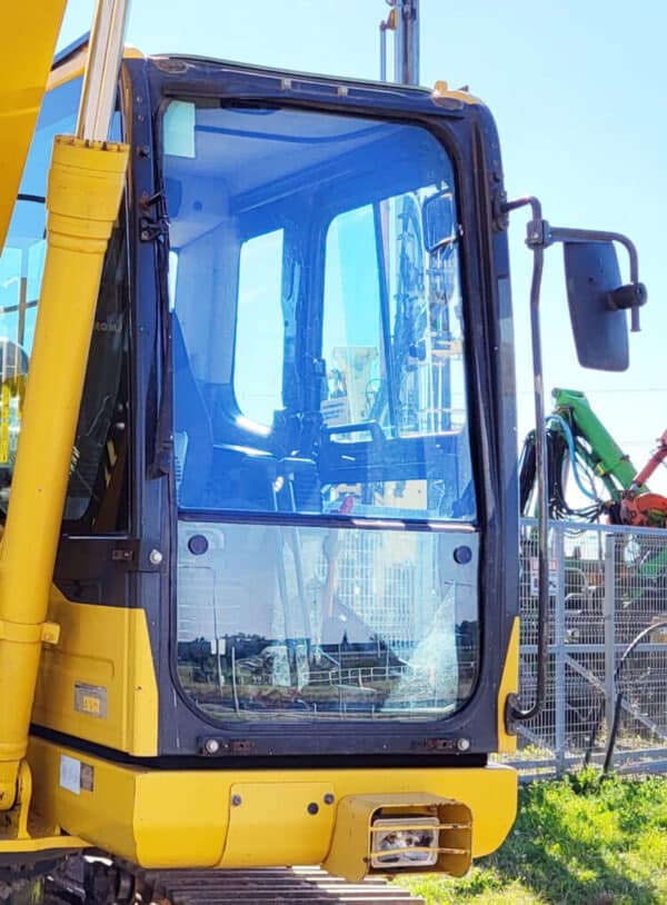 Komatsu Excavator - Polycarbonate Replacement Windshield