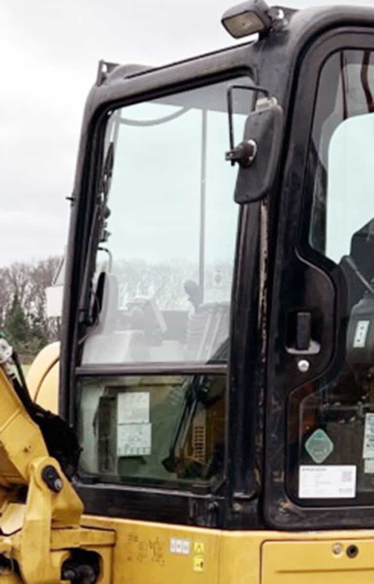CAT Mini-HYD 303-305.5 Excavator Windshield - Polycarbonate Replacement