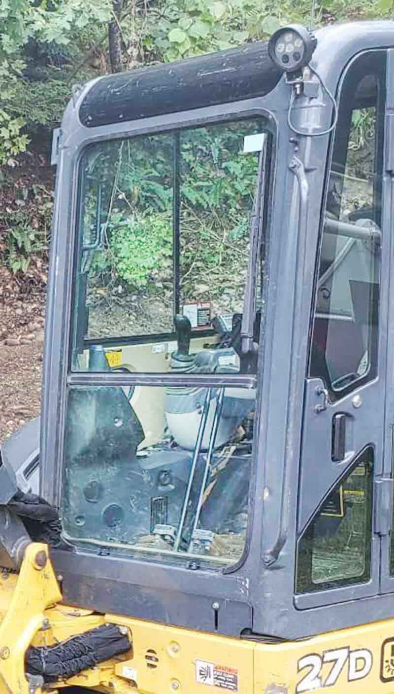 John Deere Compact Excavator Windshield - Polycarbonate Replacement