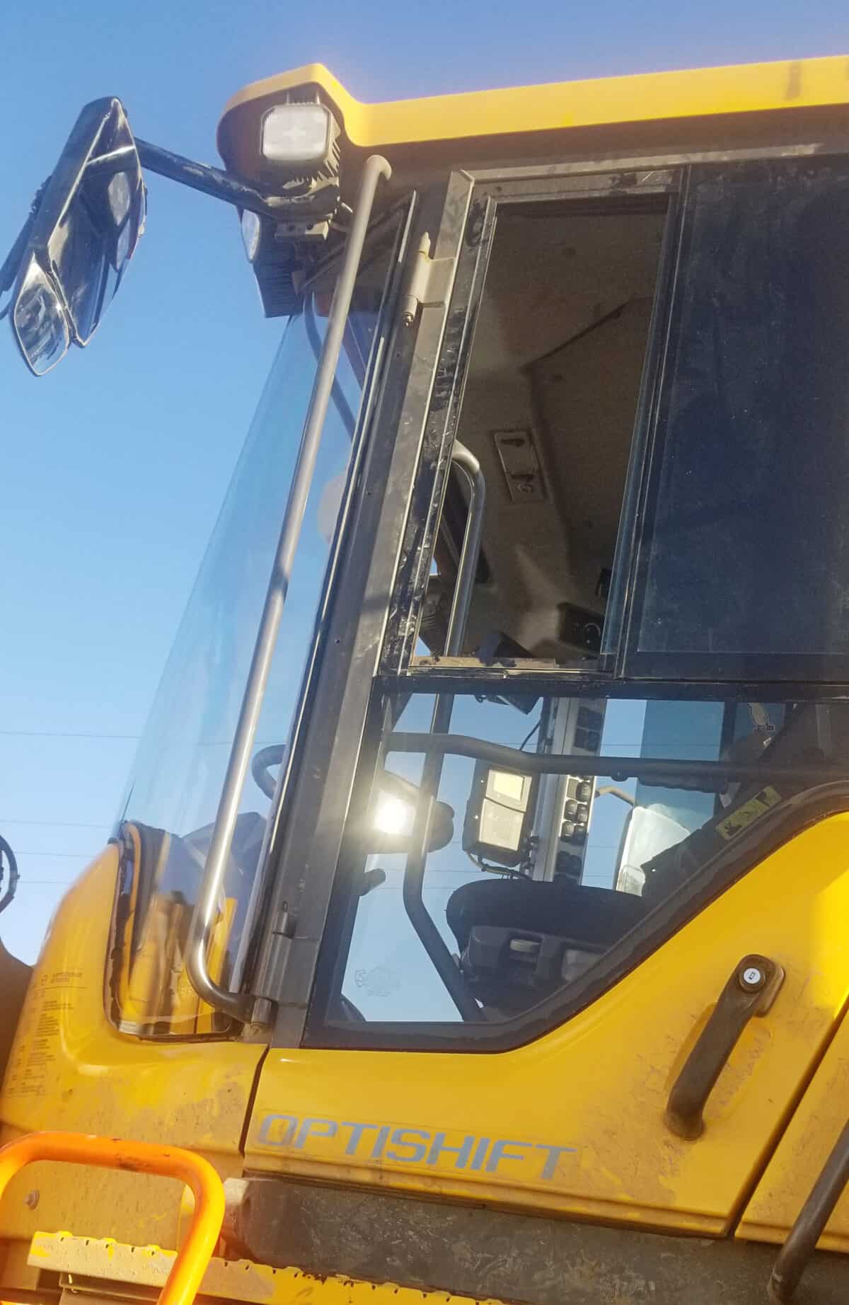 Volvo Wheel Loader - Polycarbonate Replacement Windshield