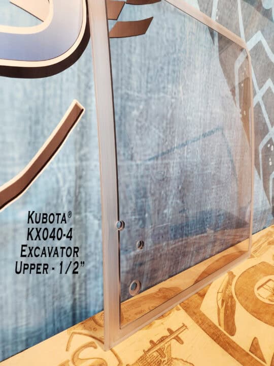 Kubota Excavator Windshield: KX040 - Polycarbonate Replacement